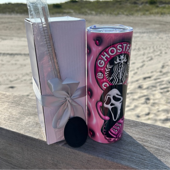Thrifting Aces Designs | Dining | 33 3d Scream Ghostfacetumbler | Poshmark